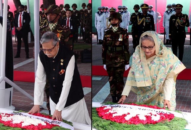 SYLHETMIRROR.COM | President Shahabuddin, PM Sheikh Hasina pay homage to Bangabandhu at Tungipara